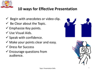 Effective Presentation skills | PPT