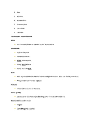 Presentation skills | PDF