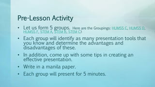 Presentation skills | PPTX