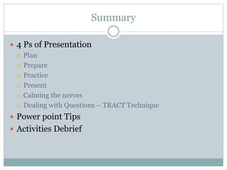 Presentation skills | PPTX