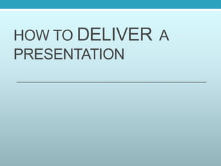 Presentation skills ppt | PPTX