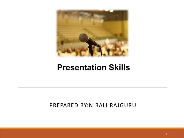 Professional Presentation skills | PPT