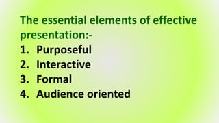 Presentation skills | PPTX