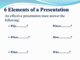 Presentation skills | PPTX
