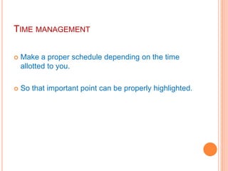 Presentation skills | PPTX