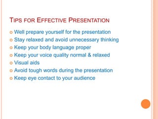 Presentation skills | PPTX