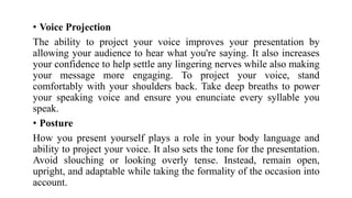 Presentation Skills and also tips and trick | PPTX