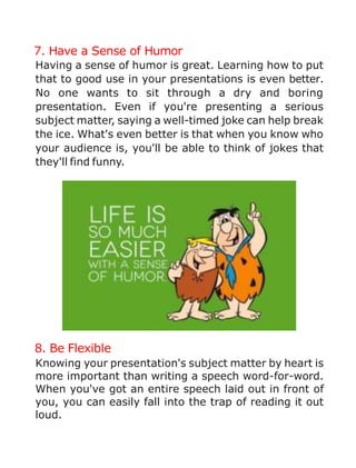 Presentation Skills and Public Speaking PPT | PPTX