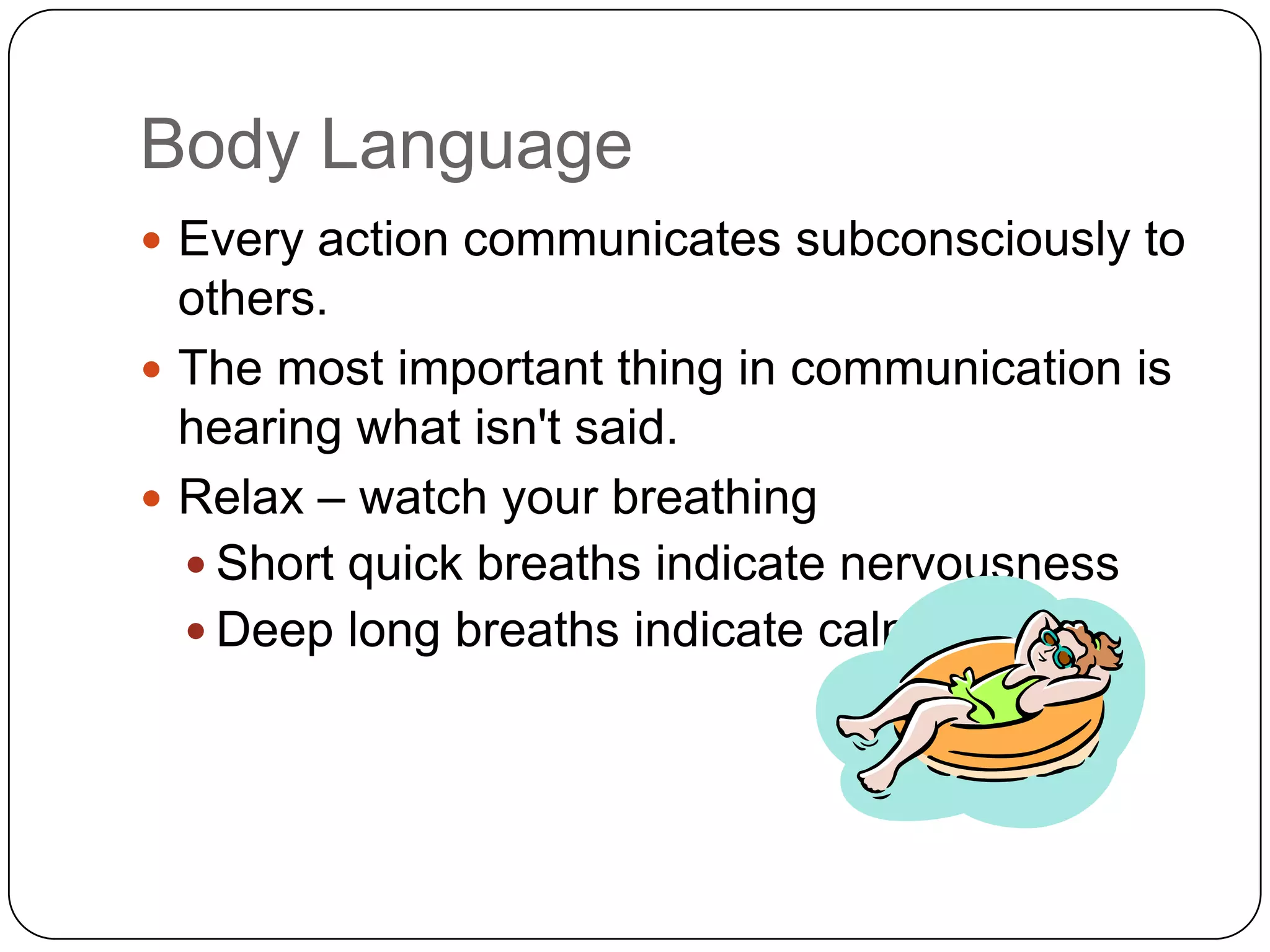 Presentation skills body language | PPTX