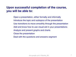 Presentation skills format | PPT