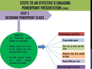 Presentation skills preparation and sourcing of materials using ...