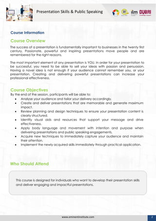 Presentation skills and public speaking | PDF
