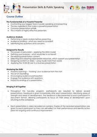 Presentation skills and public speaking | PDF