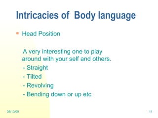 Presentation Skills Body Language | PPT