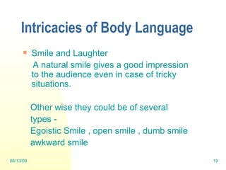 Presentation Skills Body Language | PPT