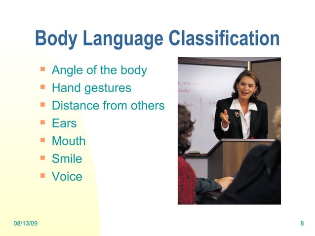 Presentation Skills Body Language | PPT