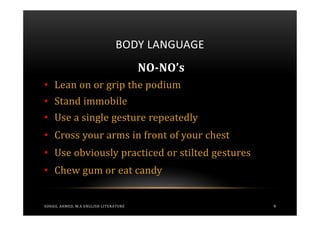 Presentation skills by sohail ahmed | PPT