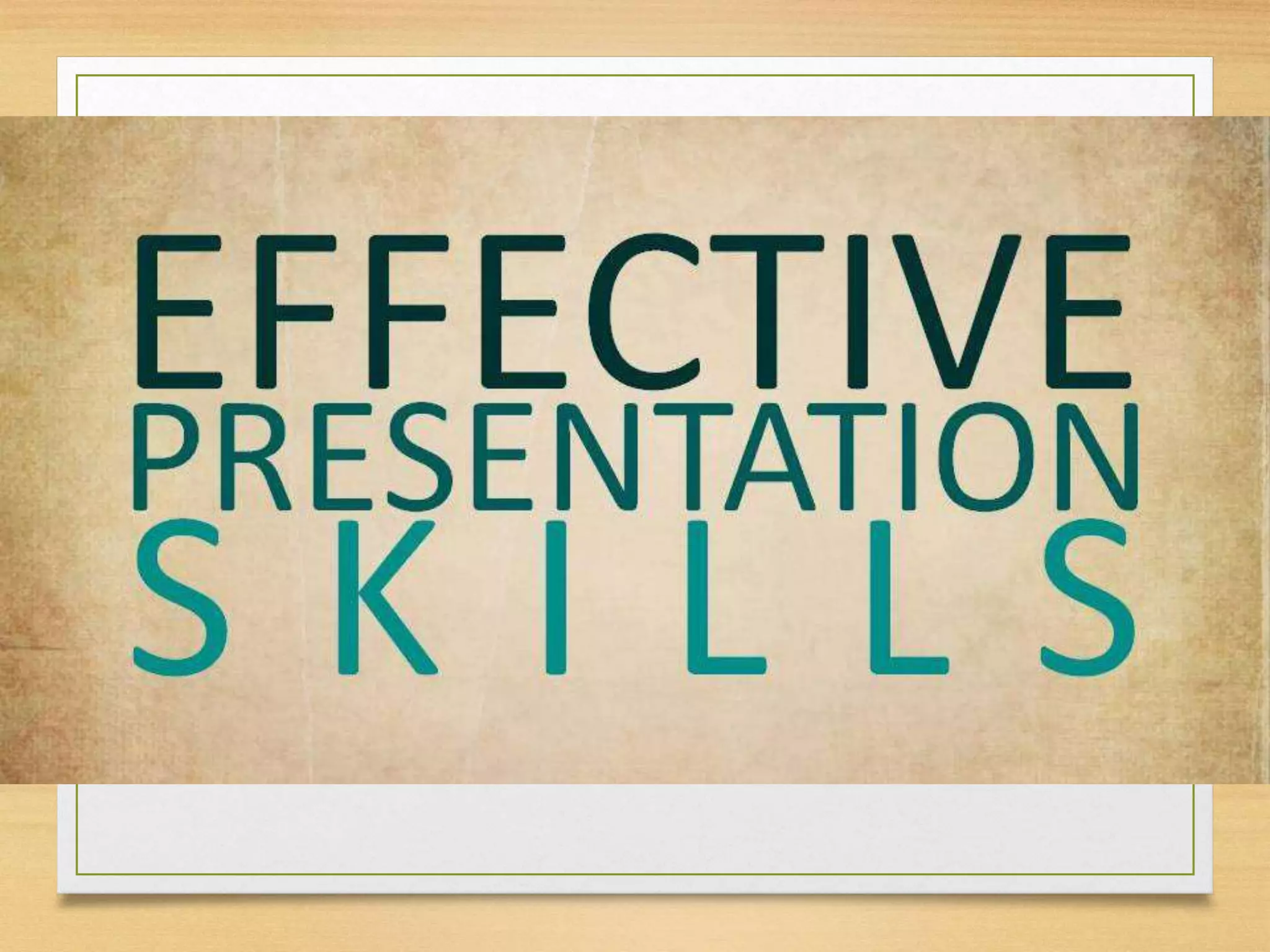 Presentation Skills | PPTX
