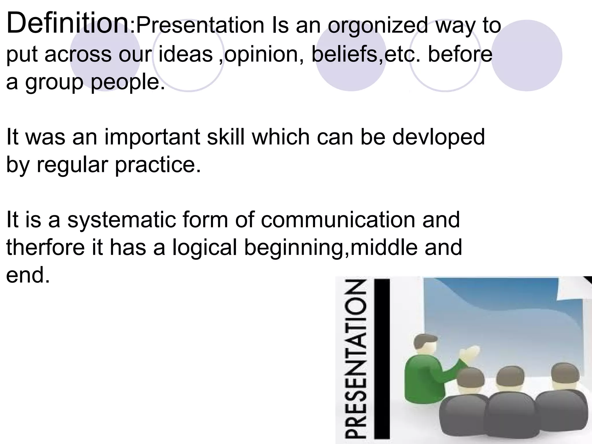 Presentation skill | PPT