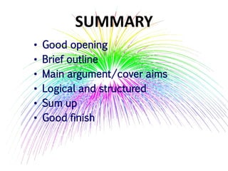 Presentation skills for HPQ Level 2 | PPTX