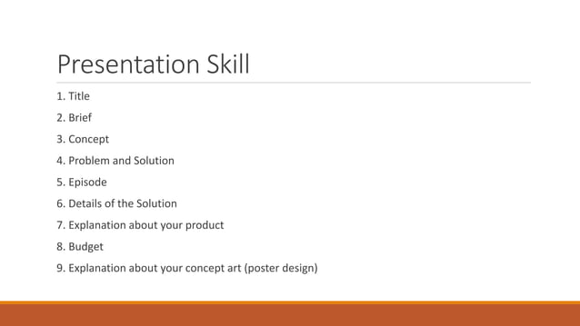 Presentation skills imaginary product | PPT