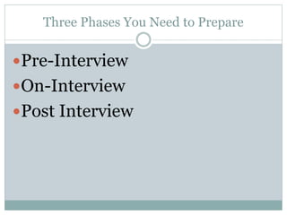 Interview skills | PPT