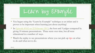 Lessons about Presenting | PPT