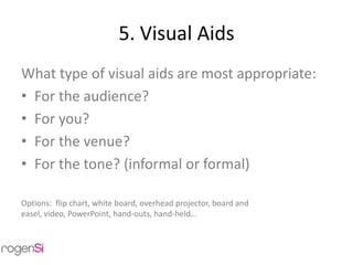 Presentation Skills Part 1 - Planning & Organizing | PPTX