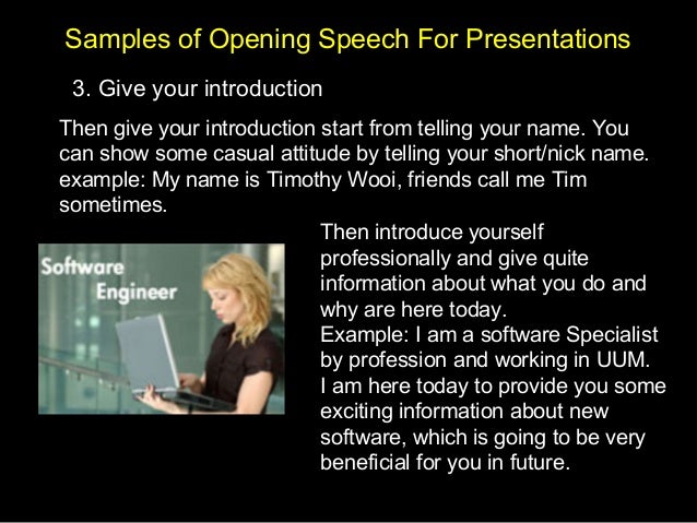 Presentation skills with guided sign post