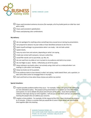 Presentation skills planning_worksheet | PDF