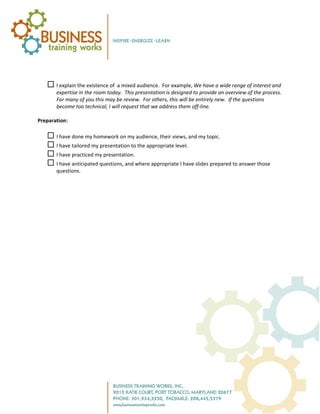 Presentation skills planning_worksheet | PDF