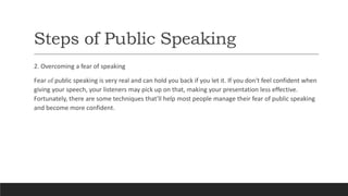 Presentation skills, Public speaking and body language | PPTX