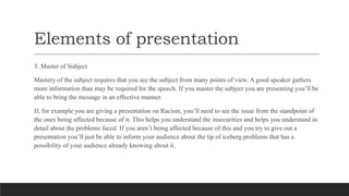 Presentation skills, Public speaking and body language | PPTX