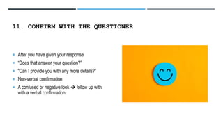 PRESENTATION SKILLS--FOCUSING ON QUESTIONS AND ANSWERS | PPT