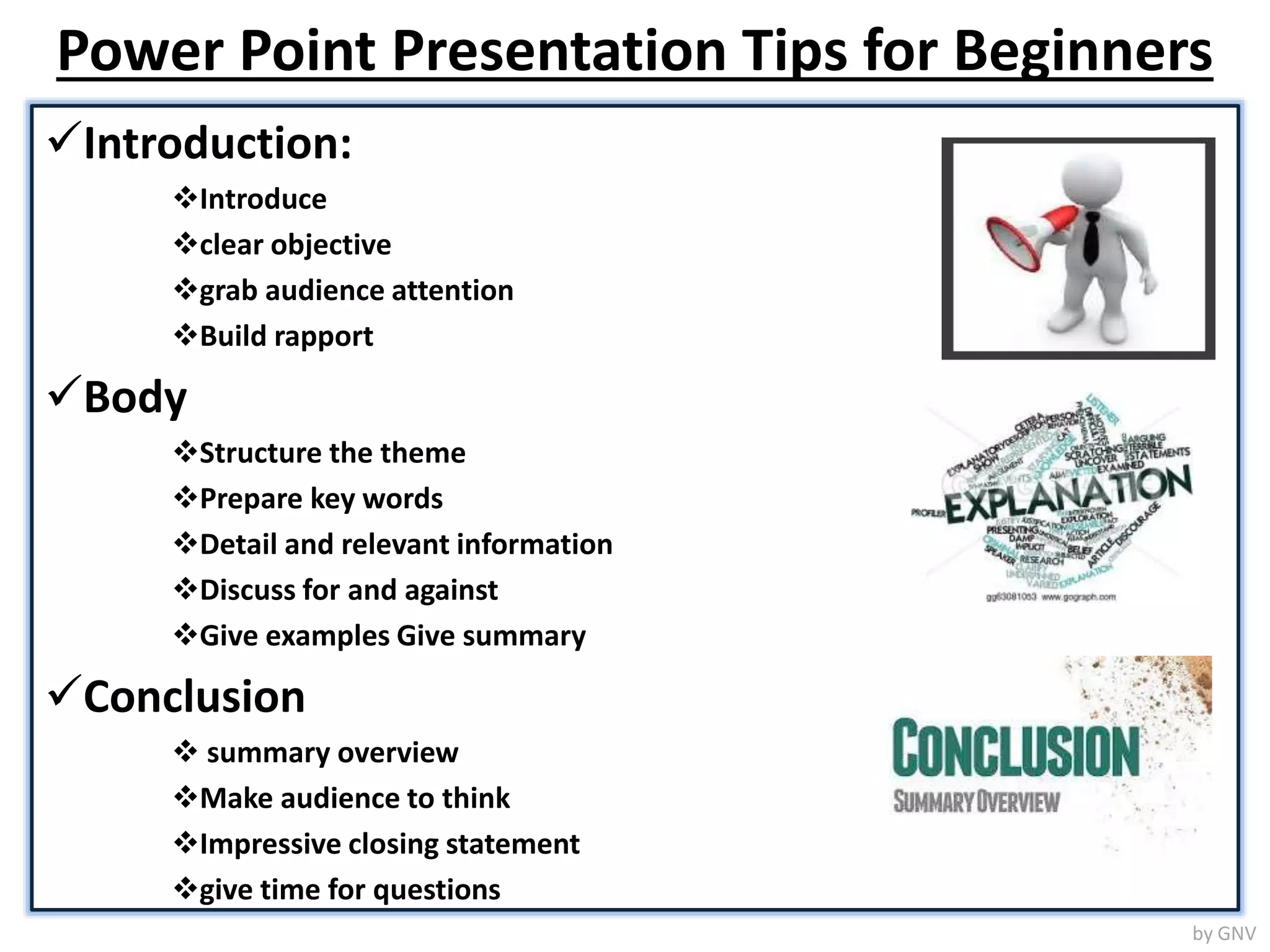 Presentation s kills tips | PPTX