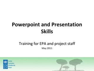 Presentation skills training | PPT