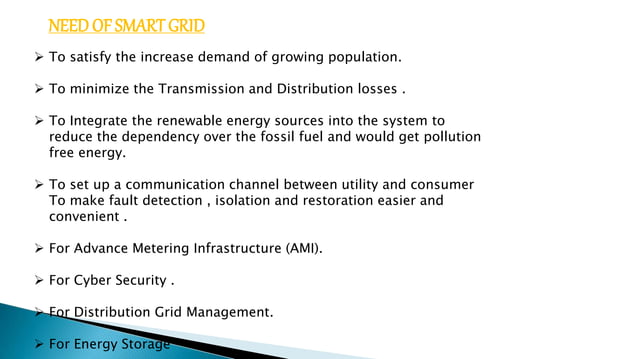 Smart grit ppt for btech final year seminar | PPTX | Computer ...