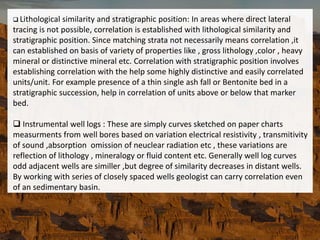 STRATIGRAPHIC CORRELATION | PPTX