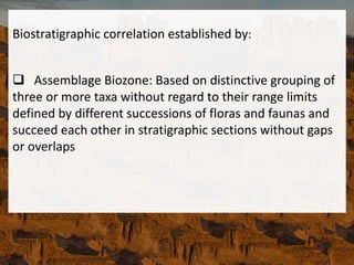 STRATIGRAPHIC CORRELATION | PPTX