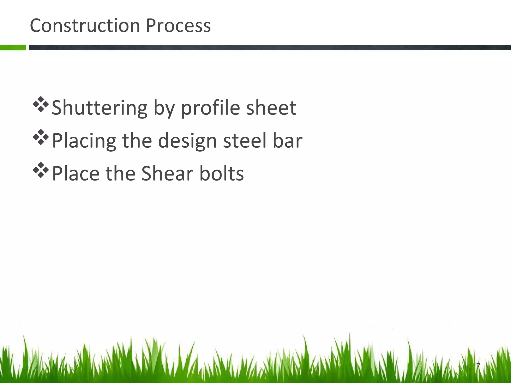 Presentation (slab on steel deck) Composite Slab System | PPT