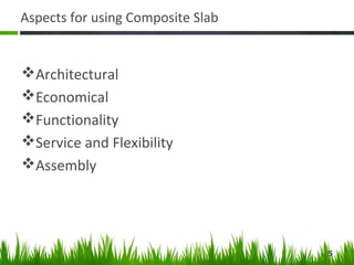 Presentation (slab on steel deck) Composite Slab System | PPT
