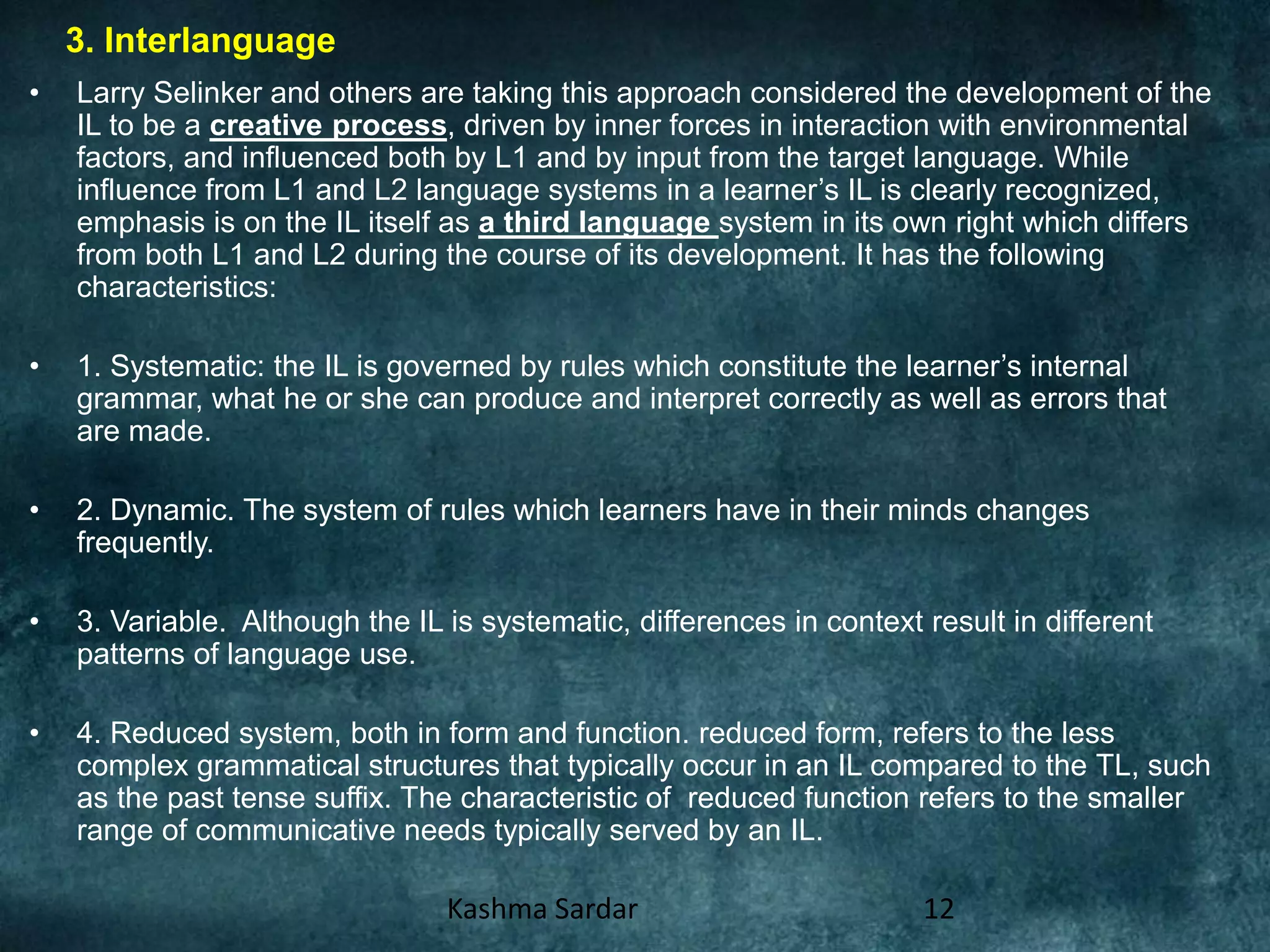 The Linguistics of Second Language Acquisition | PDF