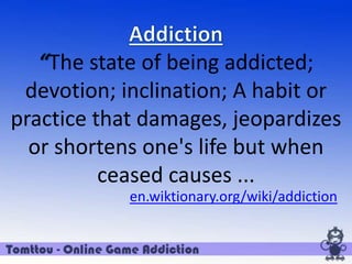Online Game Addiction | PPTX