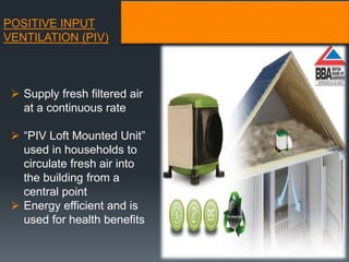 Building Services - Efficient Energy Ventilation System | PPTX