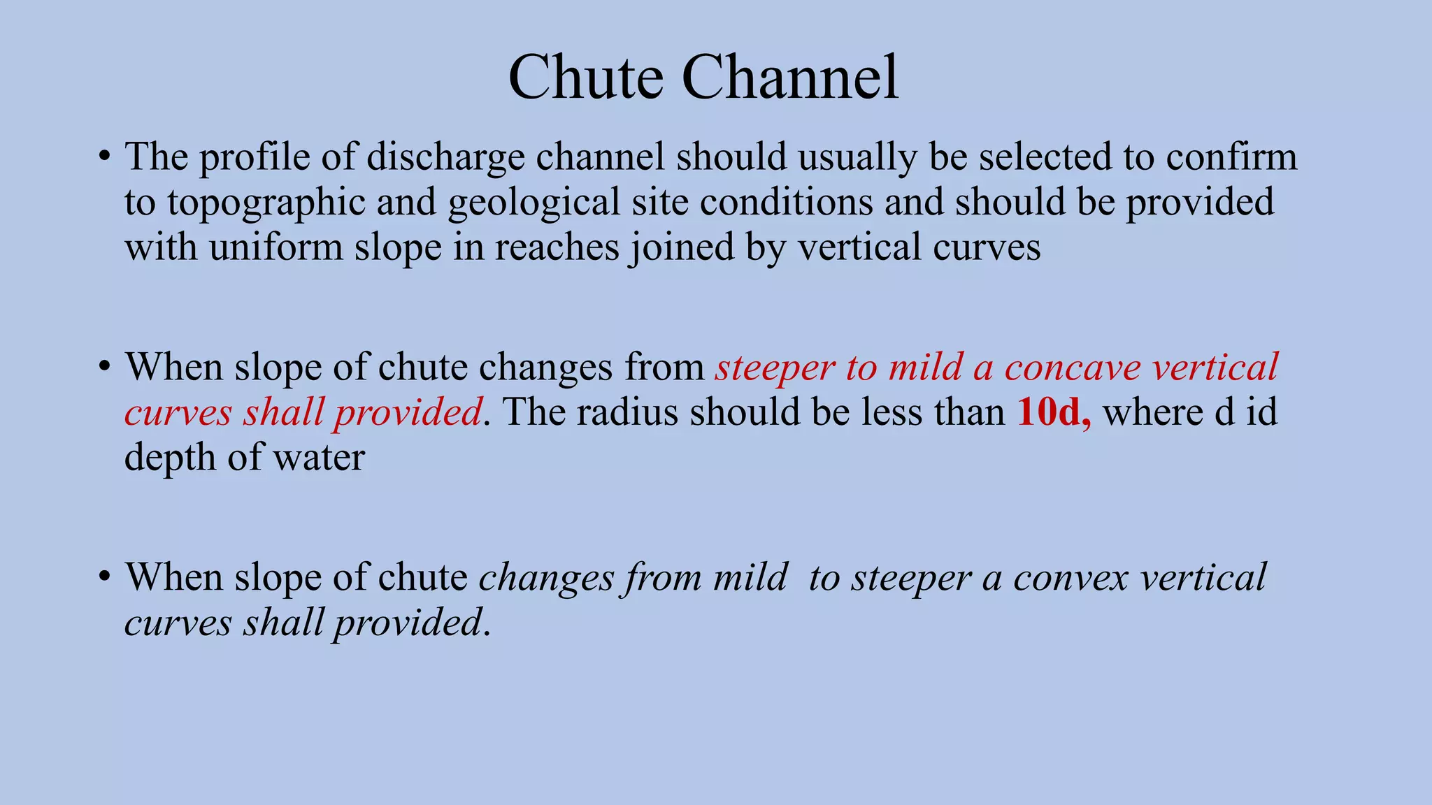 design of chute and syphonspillway | PPTX
