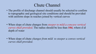 design of chute and syphonspillway | PPTX