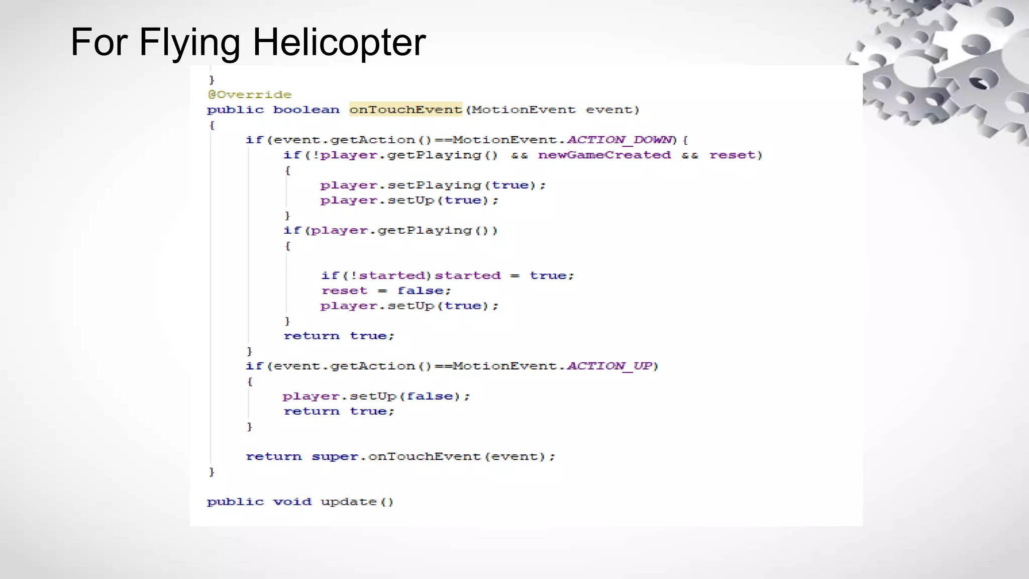 Android flying apps project presentation | PPT