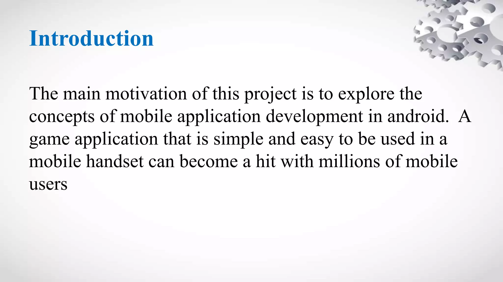 Android flying apps project presentation | PPT