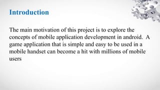 Android flying apps project presentation | PPT