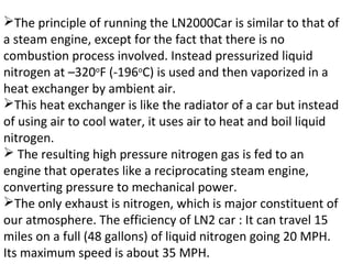 Presentation slide CRYOGENIC LIQUID NITROGEN VEHICLES | PPT